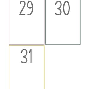 Birthday Countdown Calendar, Printable DIY Kids Countdown Sign ...