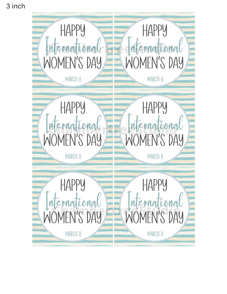 Women's Day Gift Tags International Women's Day - Etsy