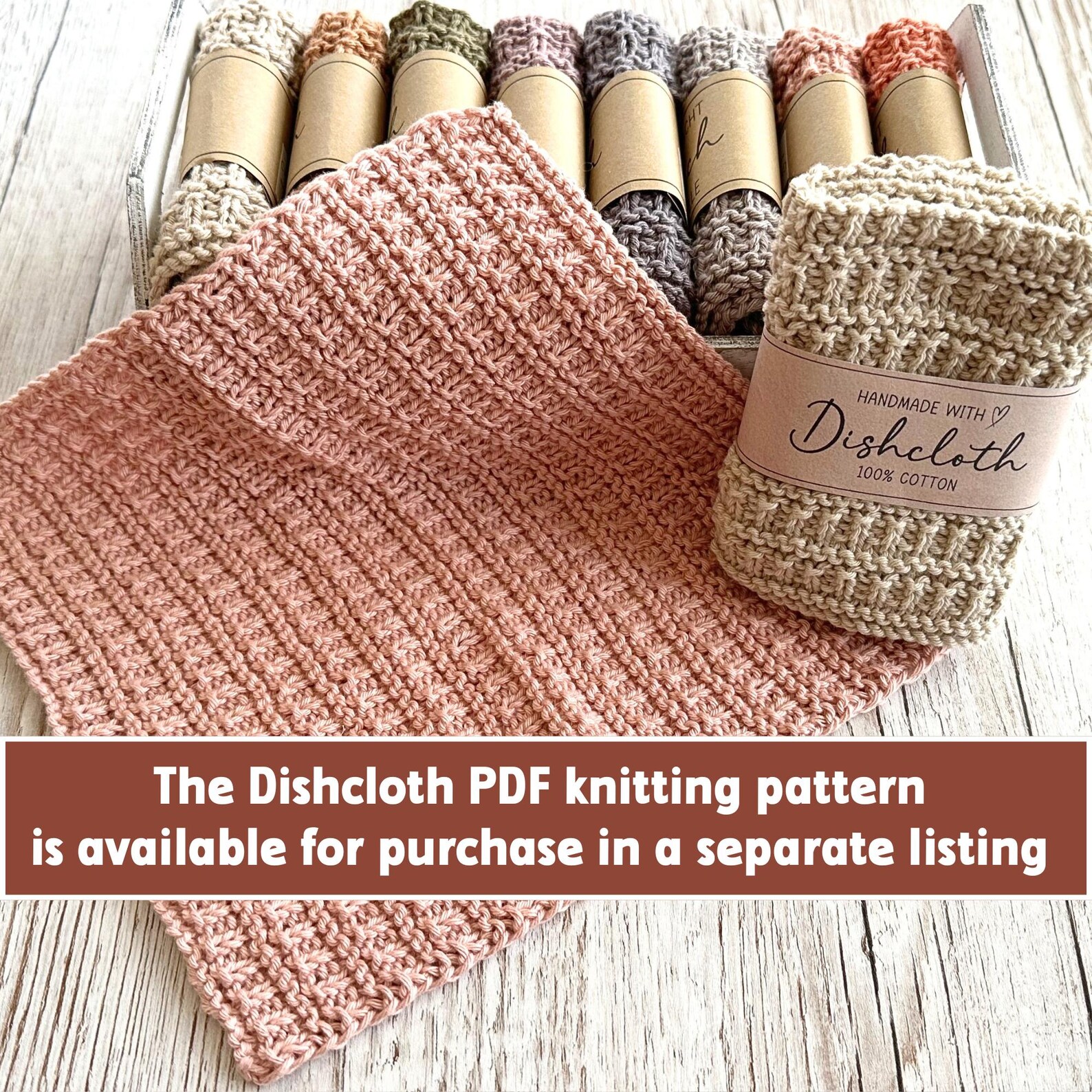 Dishcloth Wrapper Label, Crochet or Knitted Dishcloths, Printable ...