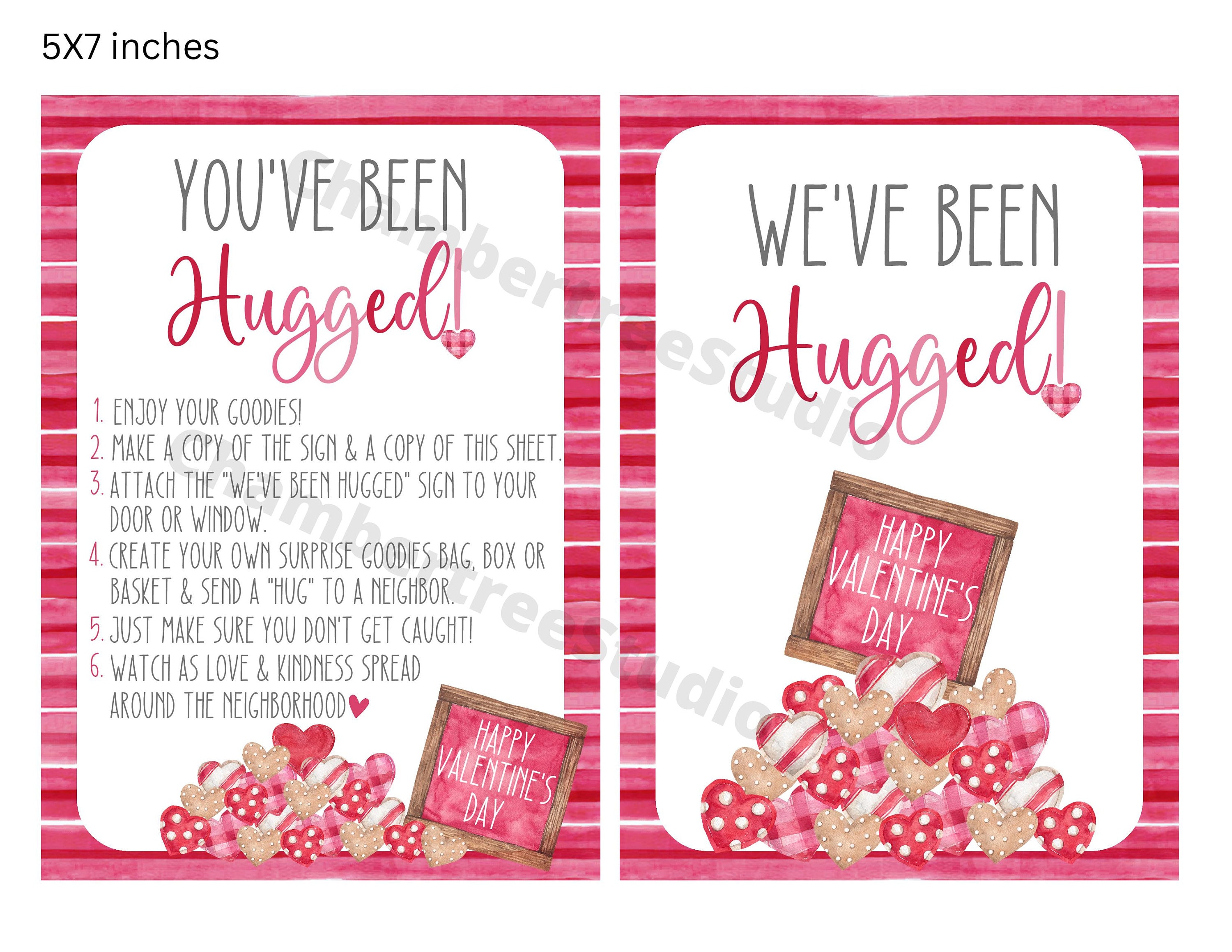 You've Been Hugged, Neighbor Game, Valentine's Day Printable ...