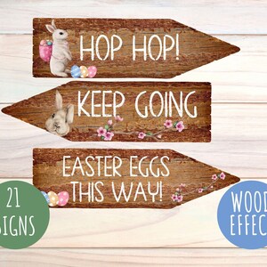 Easter Egg Hunt Signs, Easter Activity for Kids, Scavenger Hunt, Easter ...