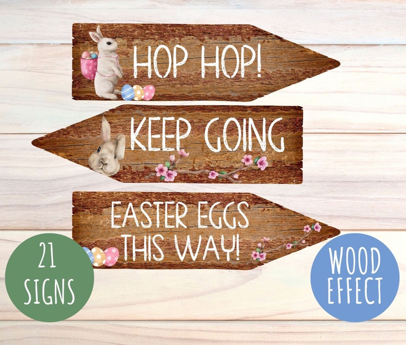 Easter Egg Hunt Signs, Easter Activity for Kids, Scavenger Hunt, Easter ...