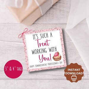 Administrative Professionals Day Gift Tag, Employee Appreciation Gift ...