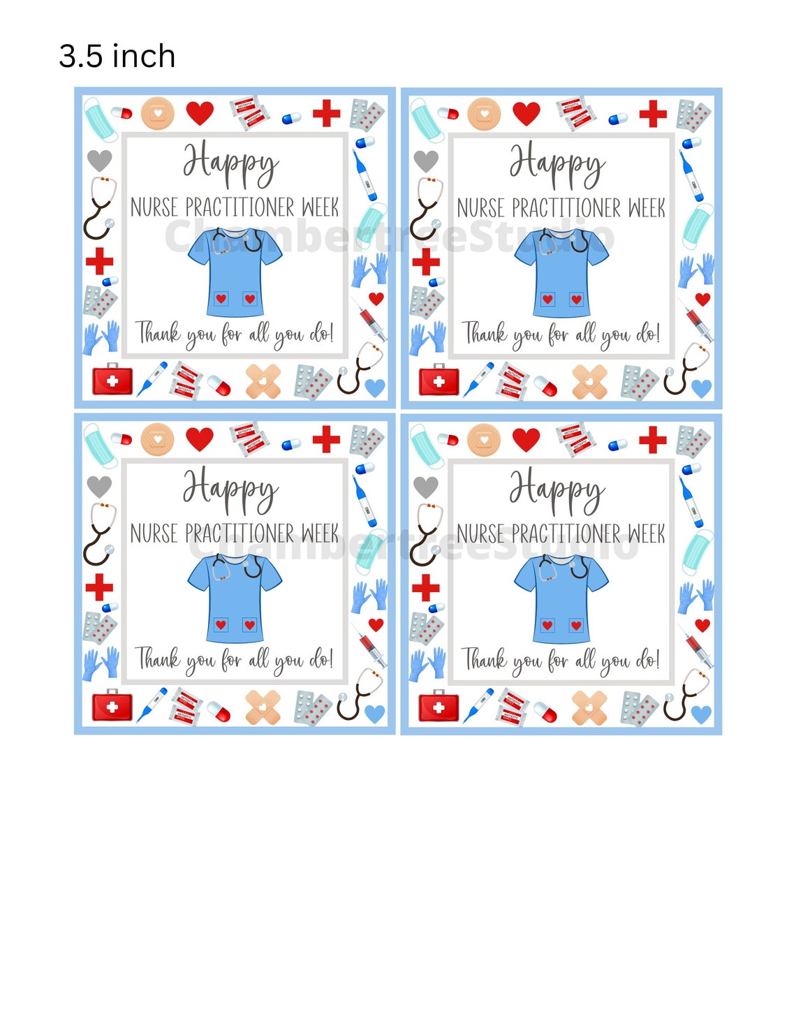 Nurse Practitioner Week Gift Tag Appreciation Tags for - Etsy