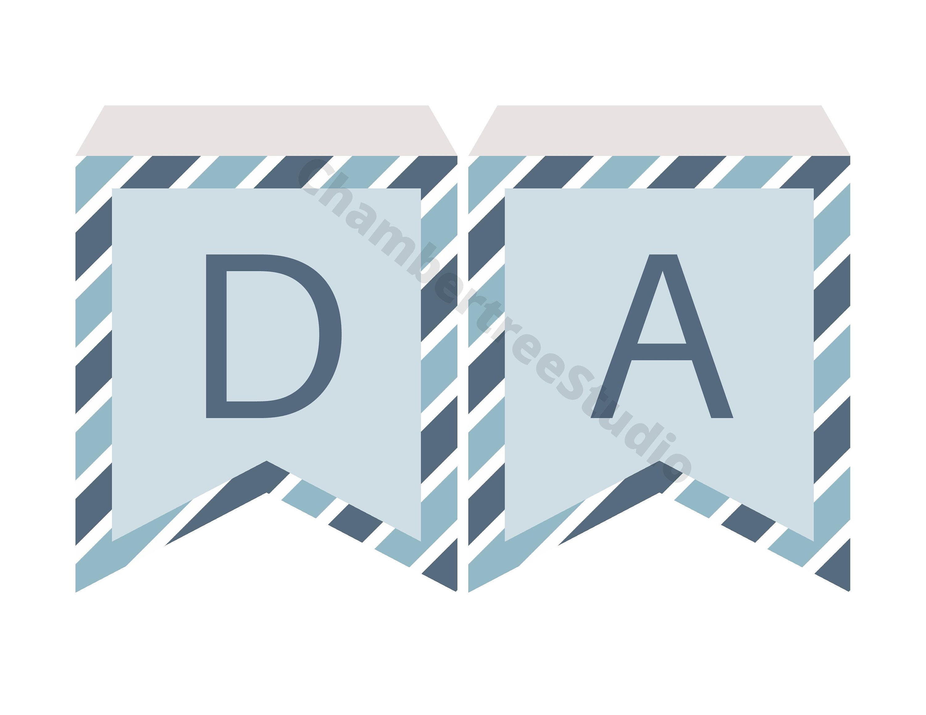 Father's Day Printable Banner, Fathers Day Bunting Sign, Dad Banner ...