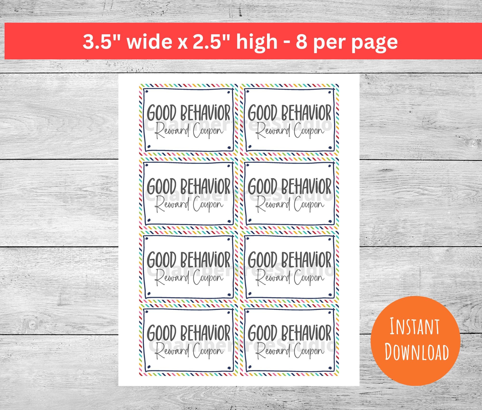 Kids Good Behavior Reward Coupons, Classroom Incentive System ...