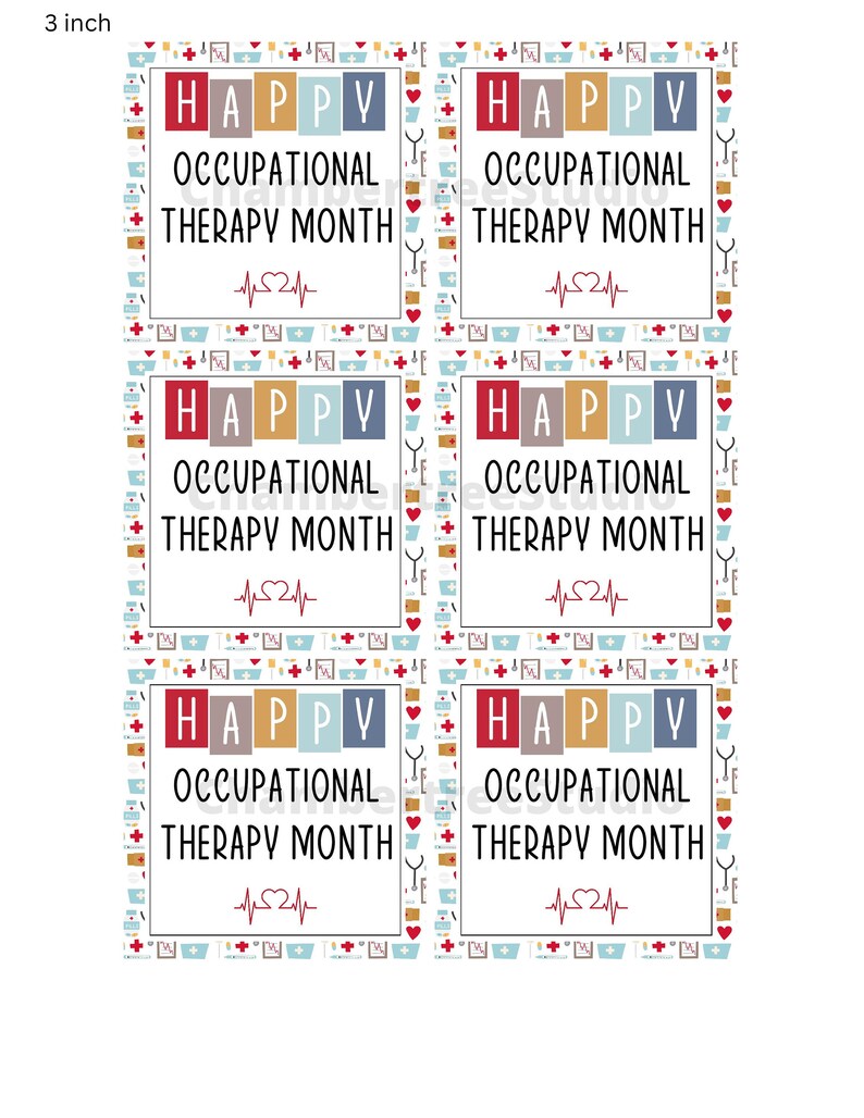 Occupational Therapy Month Gift Tag, Occupational Therapist ...
