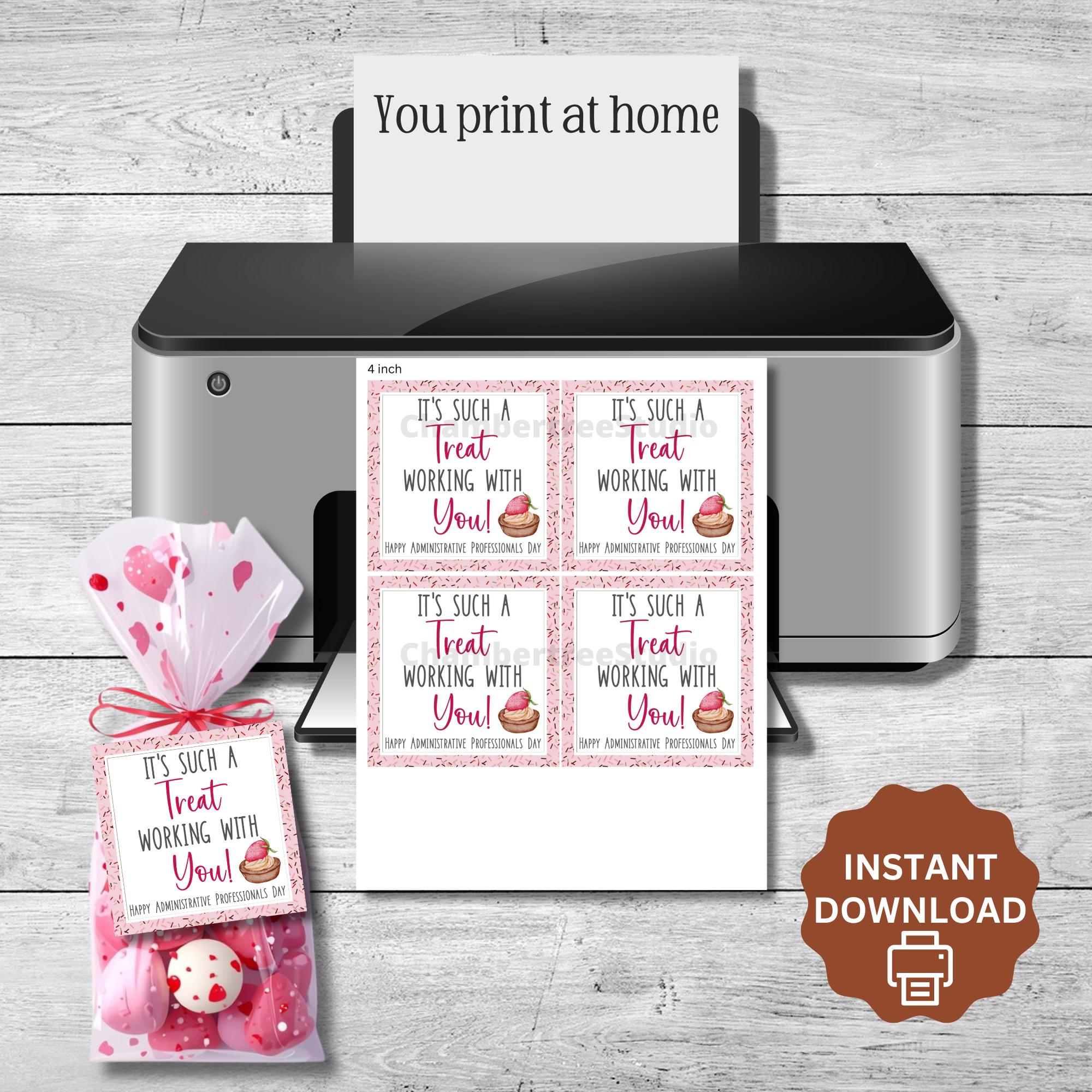 Administrative Professionals Day Gift Tag, Employee Appreciation Gift ...