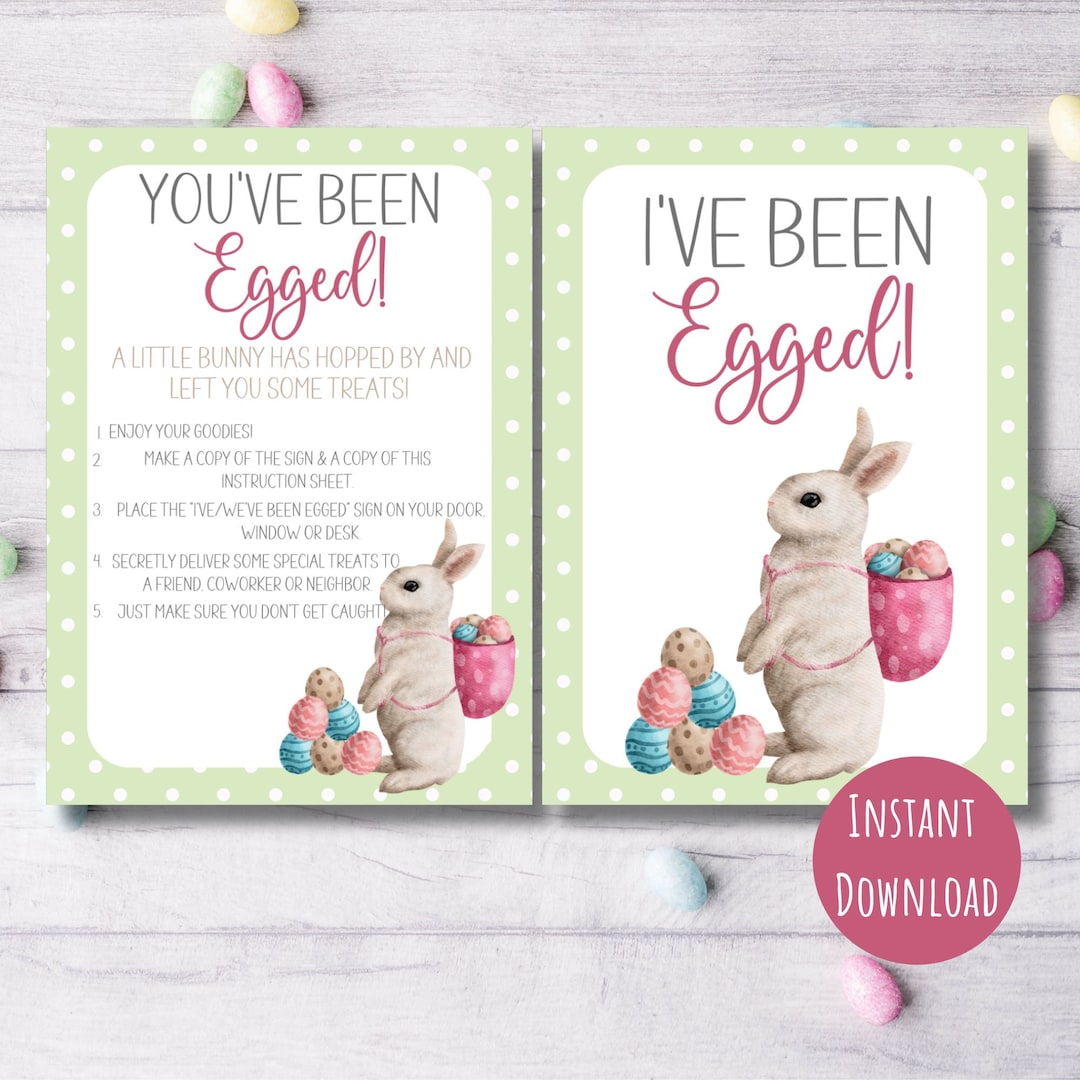 You've Been Egged Easter Game, Neighbor Game, Coworker I've Been Egged ...