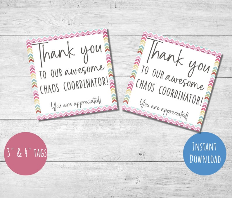 Administrative Professionals Day Gift Tag, Employee Appreciation ...