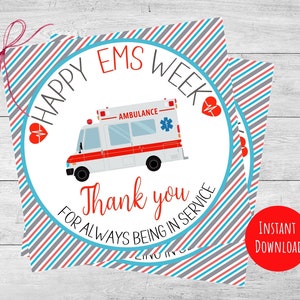 EMS Week Gift Tag Happy Emergency Medical Services Week EMT - Etsy
