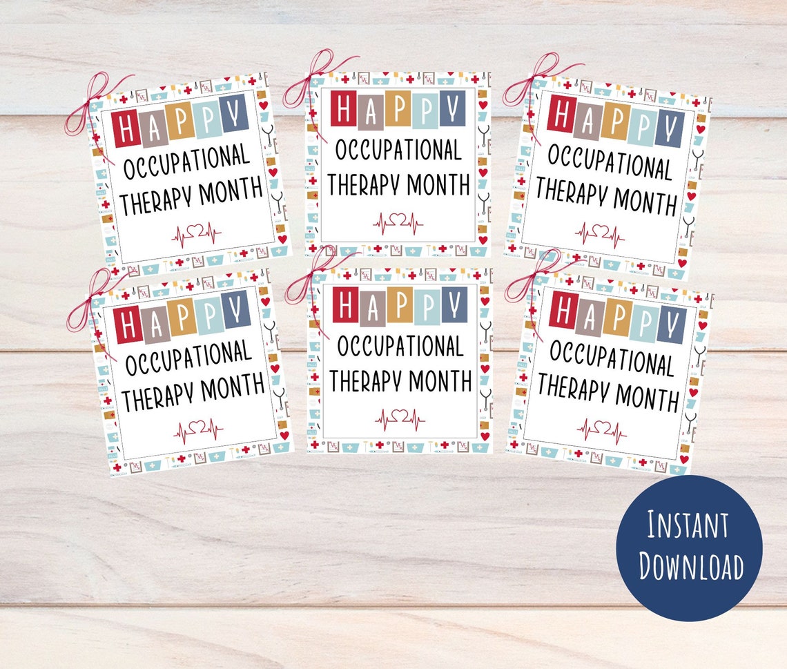 Occupational Therapy Month Gift Tag, Occupational Therapist ...