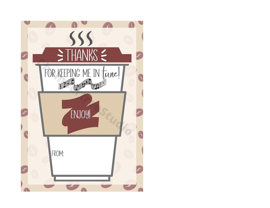 Music Teacher Appreciation Gift Card Holder End of School - Etsy