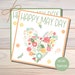 Happy May Day Tag, Spring Gift Tag, 2", 2.5" & 3" Sizes, Printable May ...