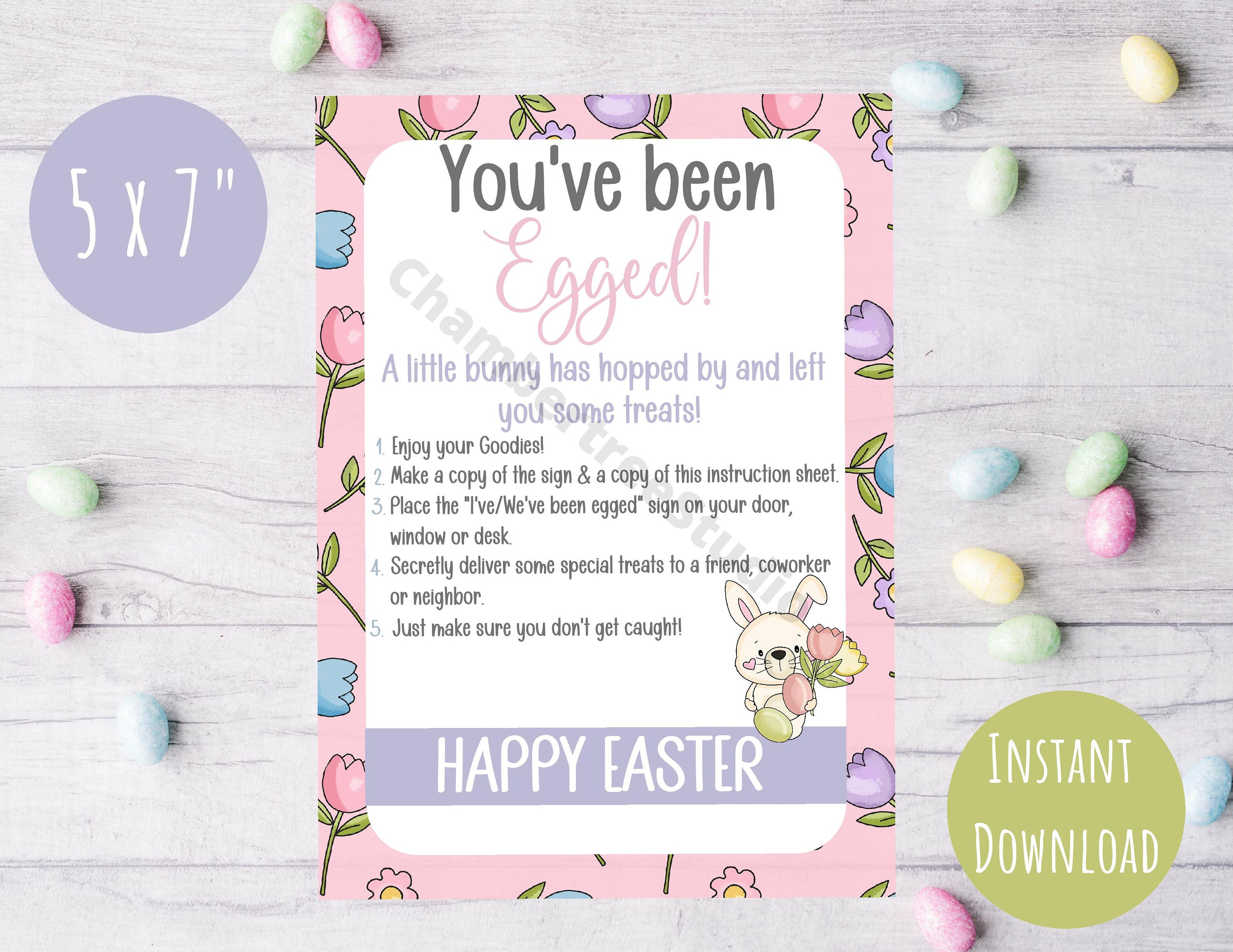 You've Been Egged, Easter Egg Game, Neighbor Game, Coworker I've Been ...