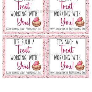Administrative Professionals Day Gift Tag, Employee Appreciation Gift ...