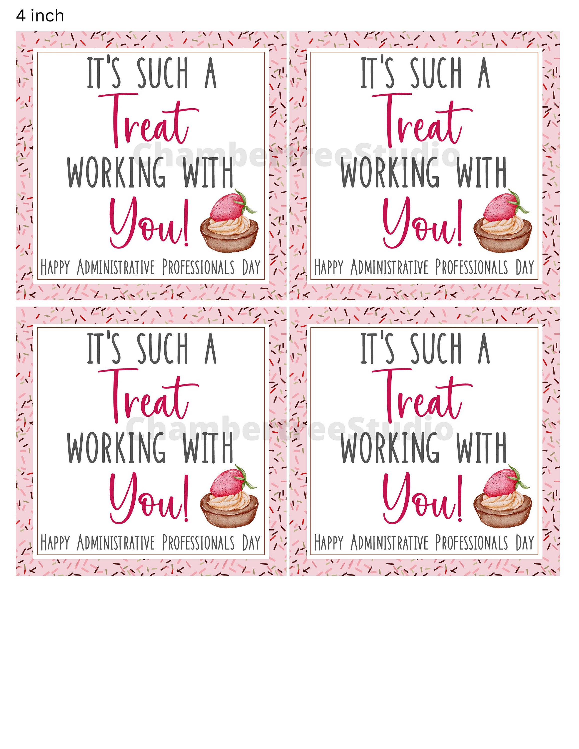 Administrative Professionals Day Gift Tag Employee - Etsy