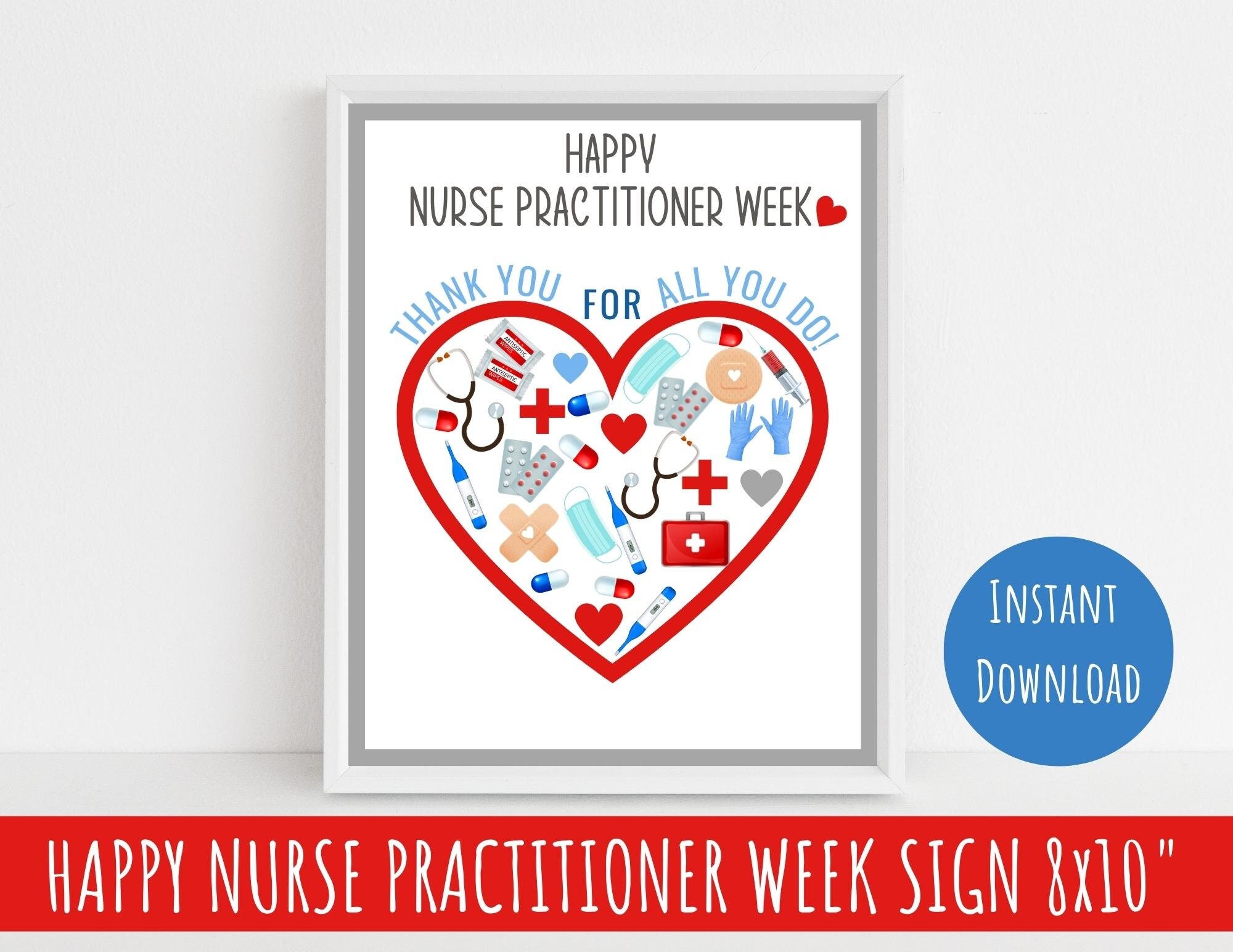 Nurse Practitioner Week Sign, Appreciation Sign for Nursing ...