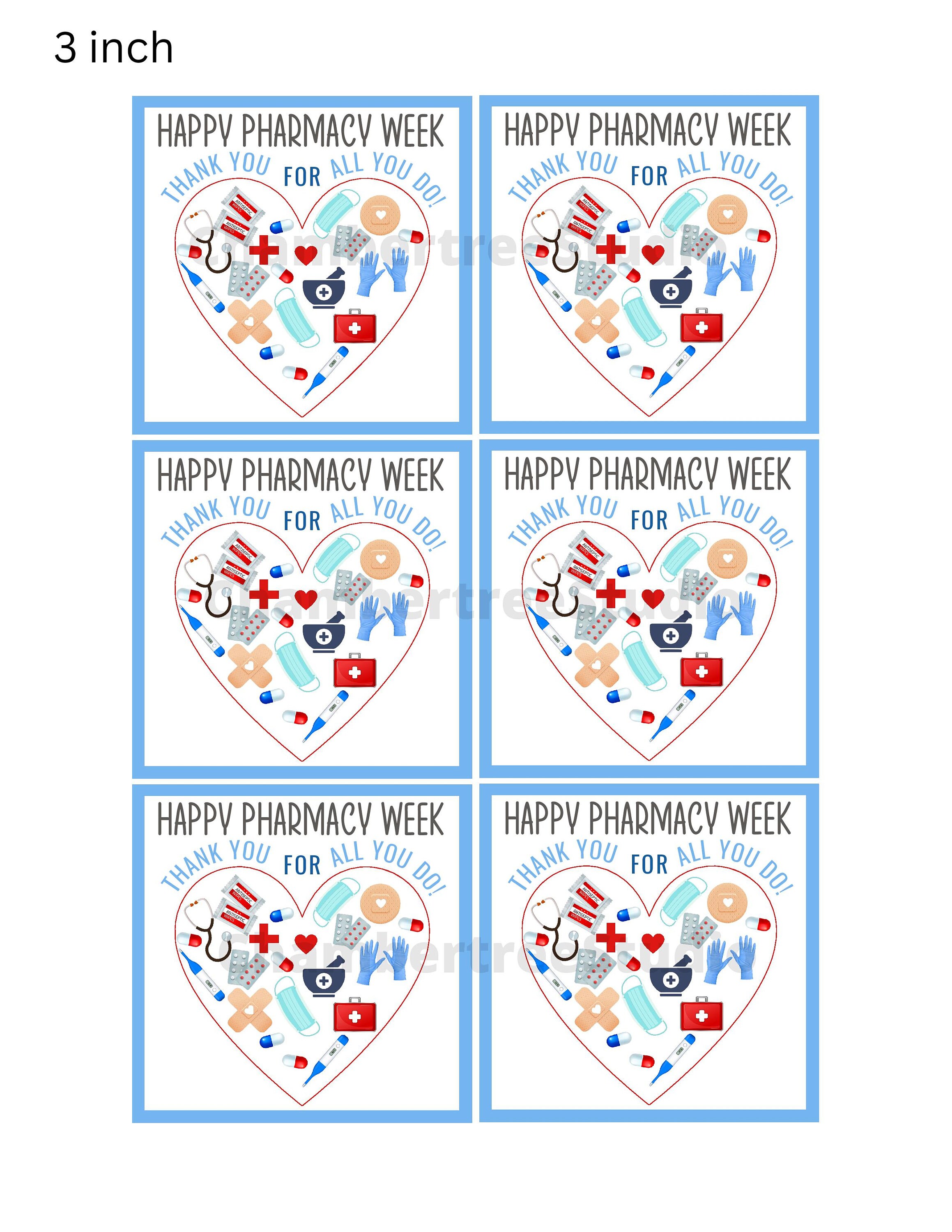 Pharmacy Week Appreciation Gift Tag Pharmacists Gift for - Etsy