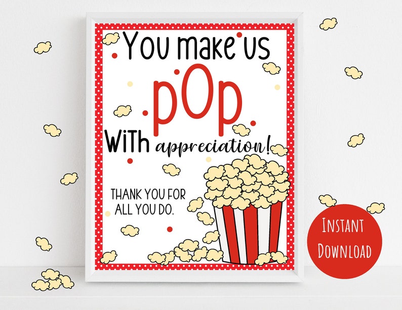Teacher Appreciation Week Sign, Printable School Teacher and Staff ...
