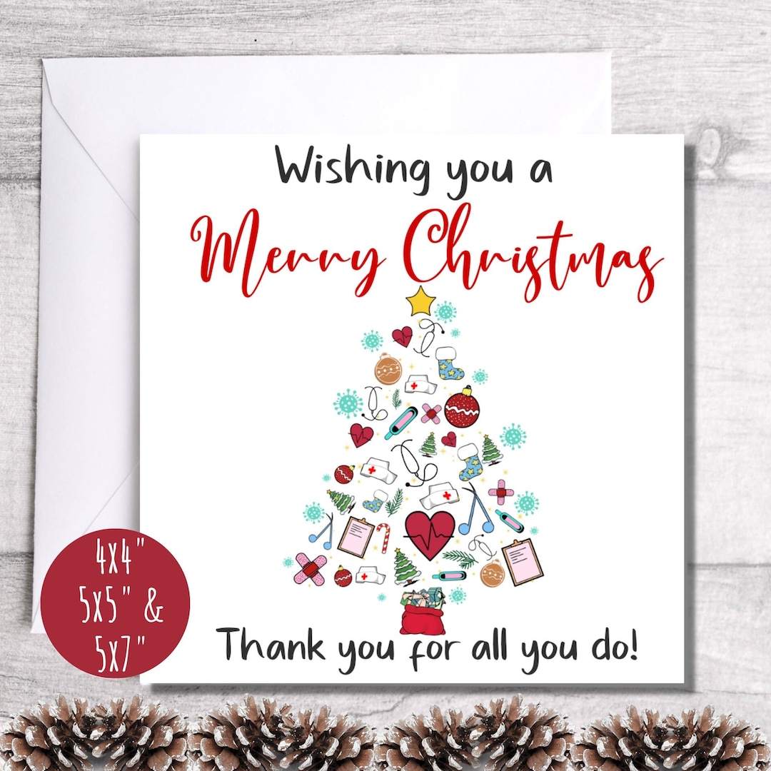 Fun Christmas Medical Card, Happy Holidays for Nurses Doctors, Hospital ...