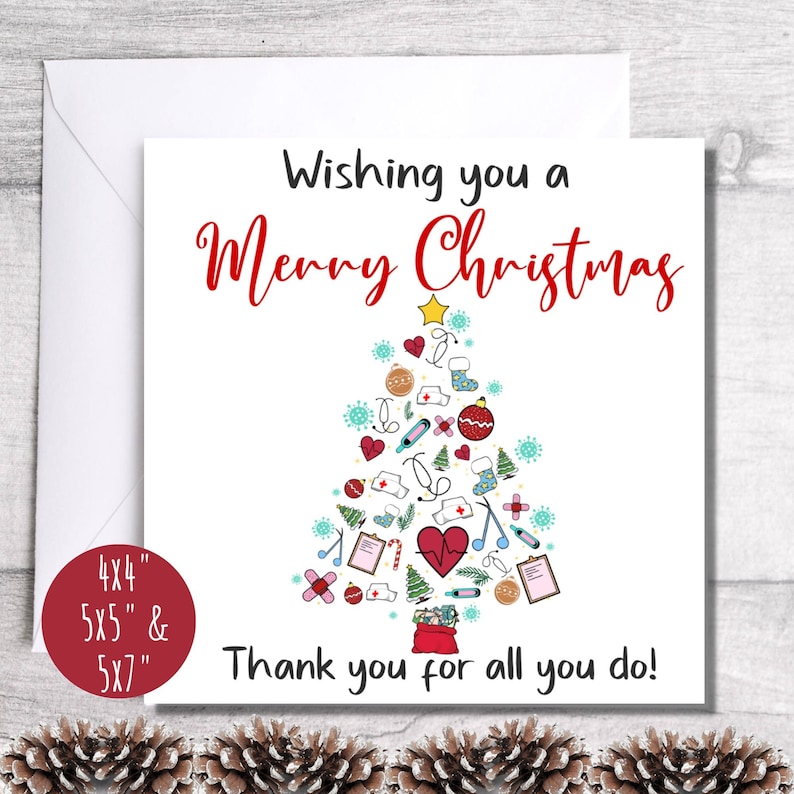 Fun Christmas Medical Card, Happy Holidays for Nurses Doctors, Hospital ...