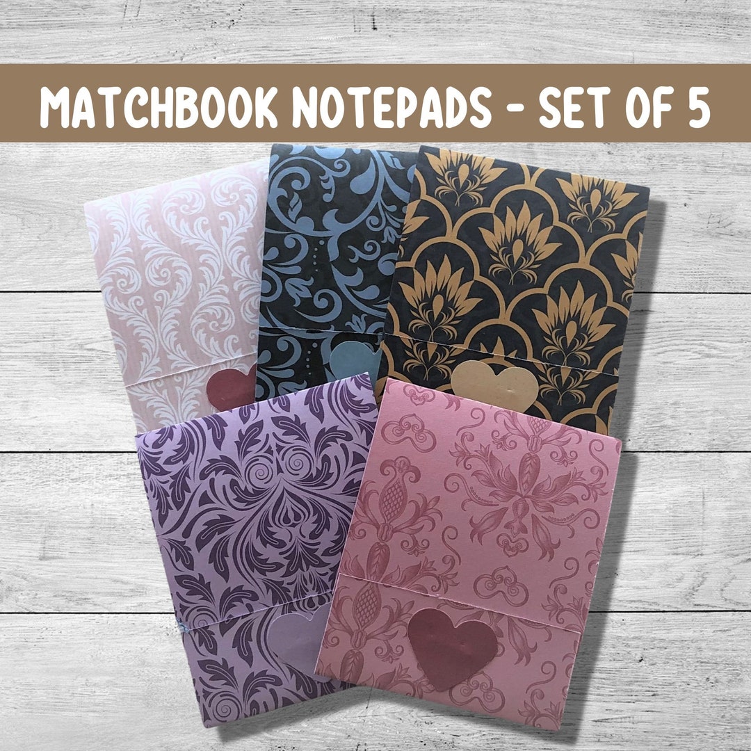 Matchbook Notepads, Notebook, Mini Notepad, Purse Notebook, Pocket ...