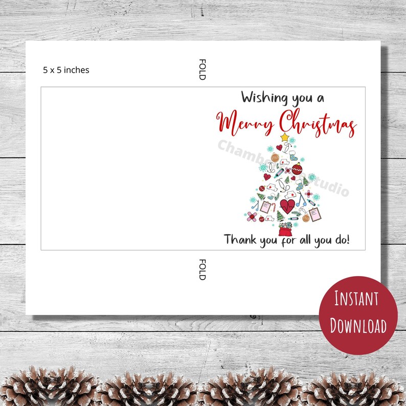 Fun Christmas Medical Card, Happy Holidays for Nurses Doctors, Hospital ...