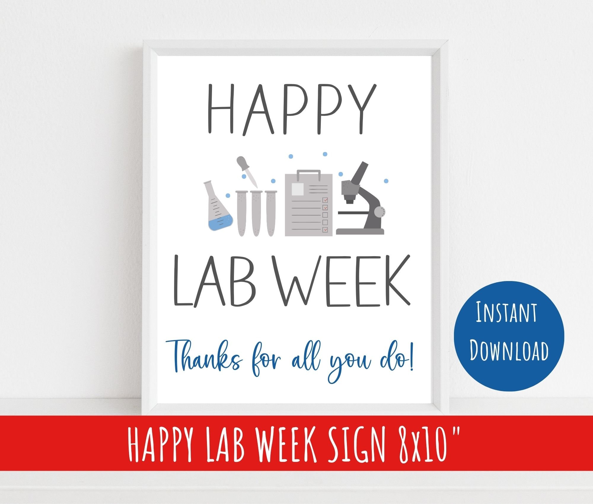 Lab Week Appreciation Sign, Happy Medical Laboratory Professionals Week ...