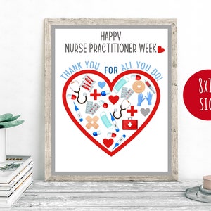 Nurse Practitioner Week Sign, Appreciation Sign for Nursing ...