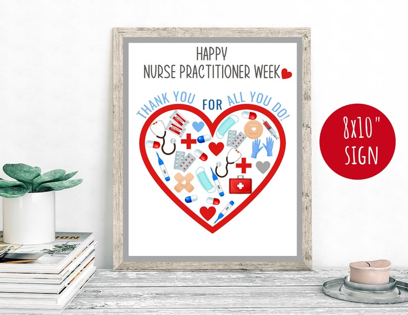 Nurse Practitioner Week Sign, Appreciation Sign for Nursing ...