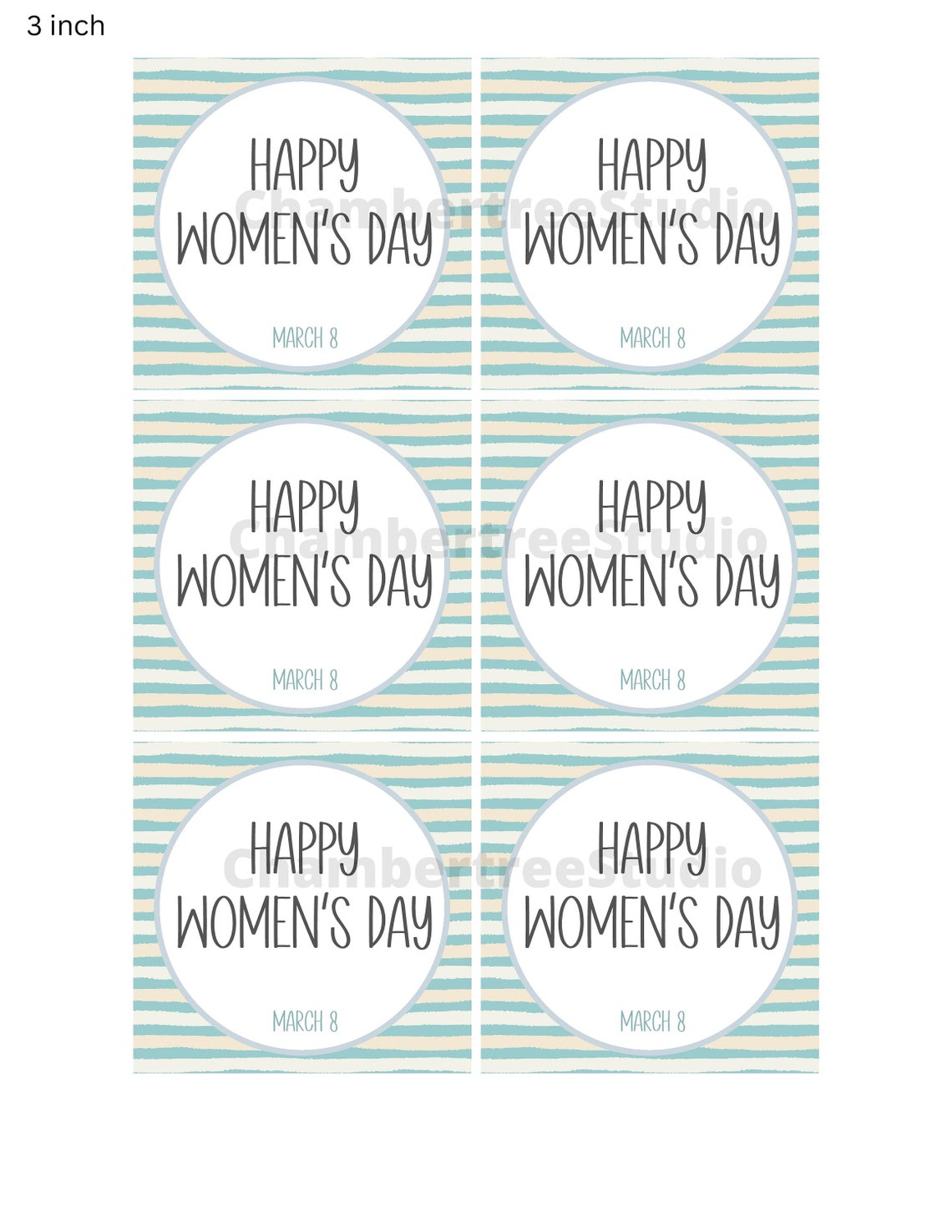 Women's Day Gift Tags International Women's Day - Etsy