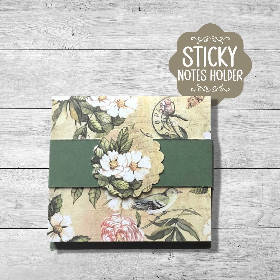 Sticky Notes Holder, Mini Notepad, Birthday Gift for Her, Happy Mail ...
