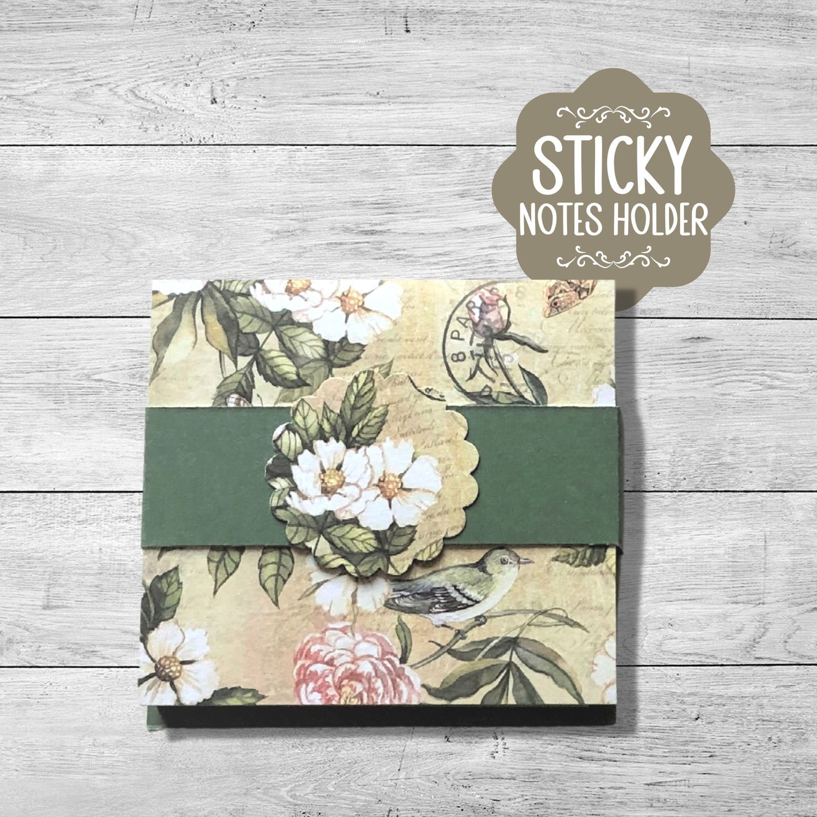 Sticky Notes Holder, Mini Notepad, Birthday Gift for Her, Happy Mail ...