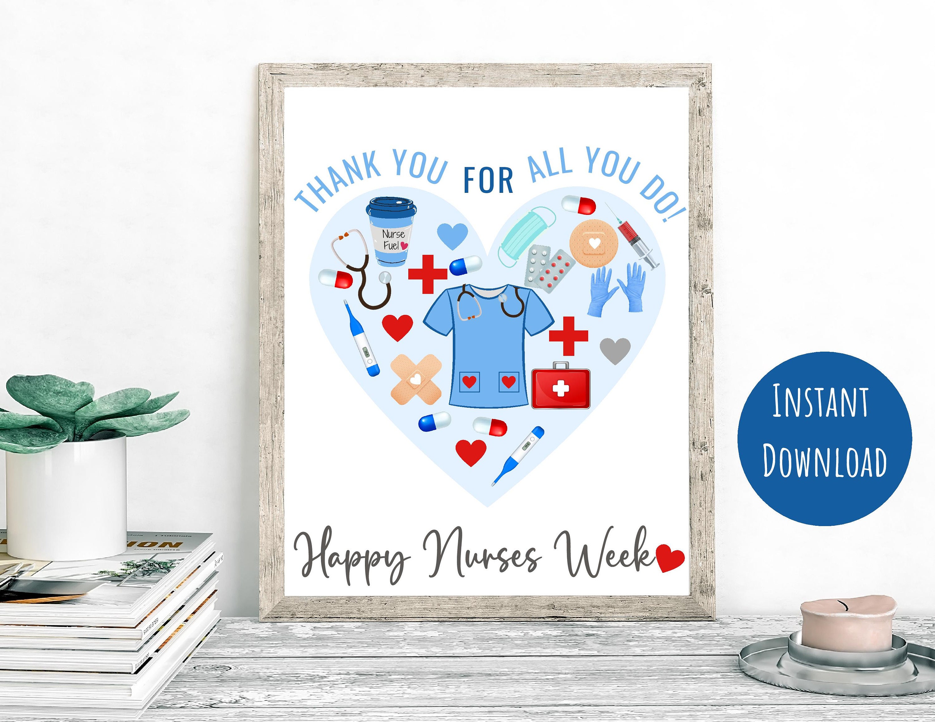 Nurse Week Appreciation Sign, Appreciation Sign for Nursing Staff, 8x10 ...