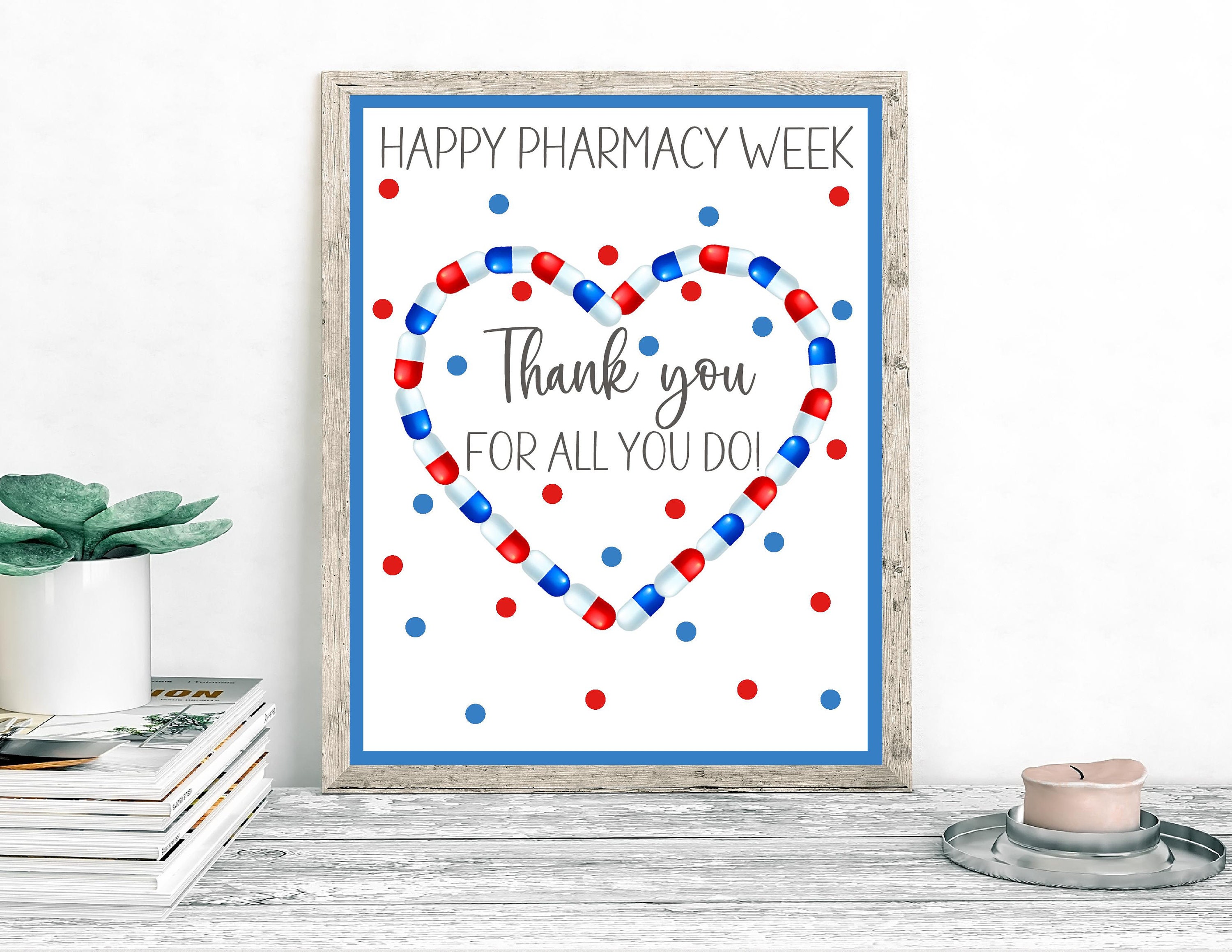 Pharmacy Week Sign, Printable Appreciation Sign for Pharmacists ...