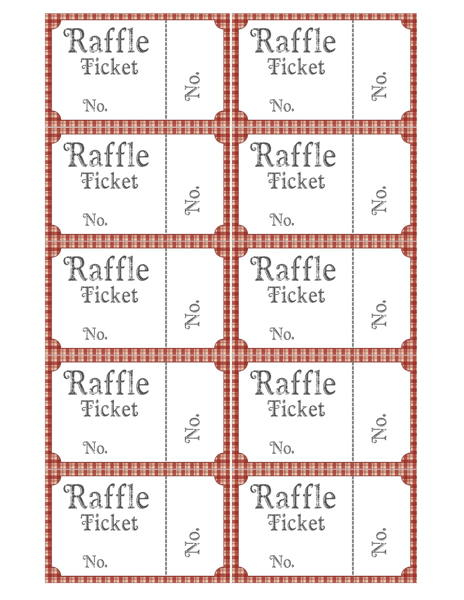Autumn Fall Raffle Tickets 2.1 X 3.4 Printable - Etsy
