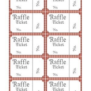 Autumn Fall Raffle Tickets, 2.1 X 3.4, Printable School Fundraiser ...