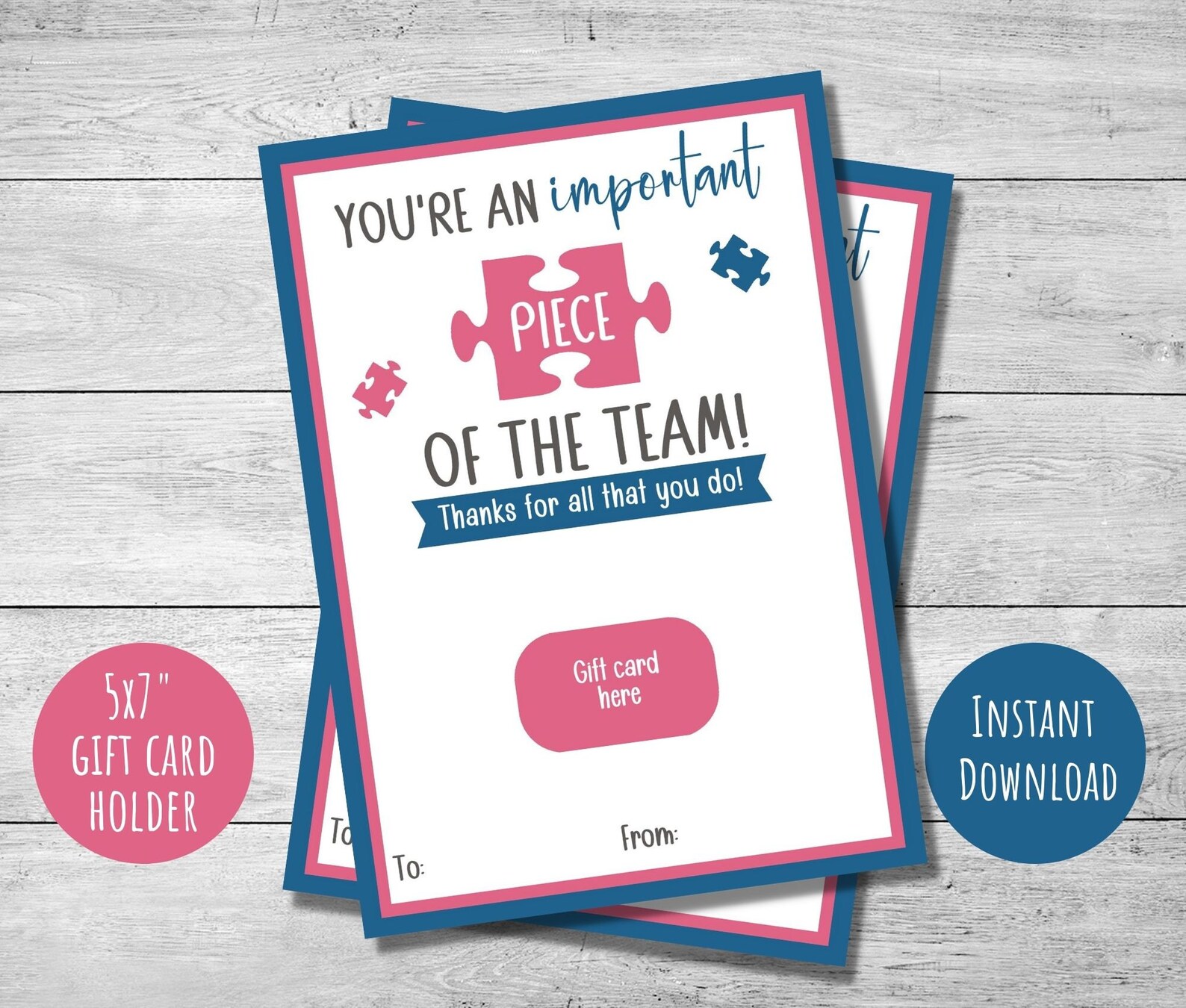 Administrative Professionals Day Gift Card Holder, Employee ...