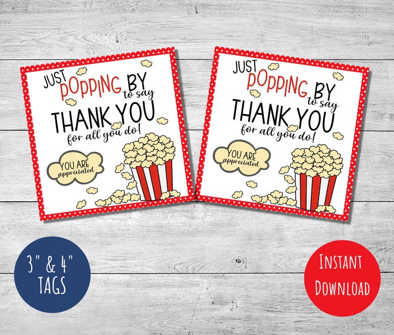 Teacher Appreciation Week Gift Tag, Printable School Teacher and Staff ...