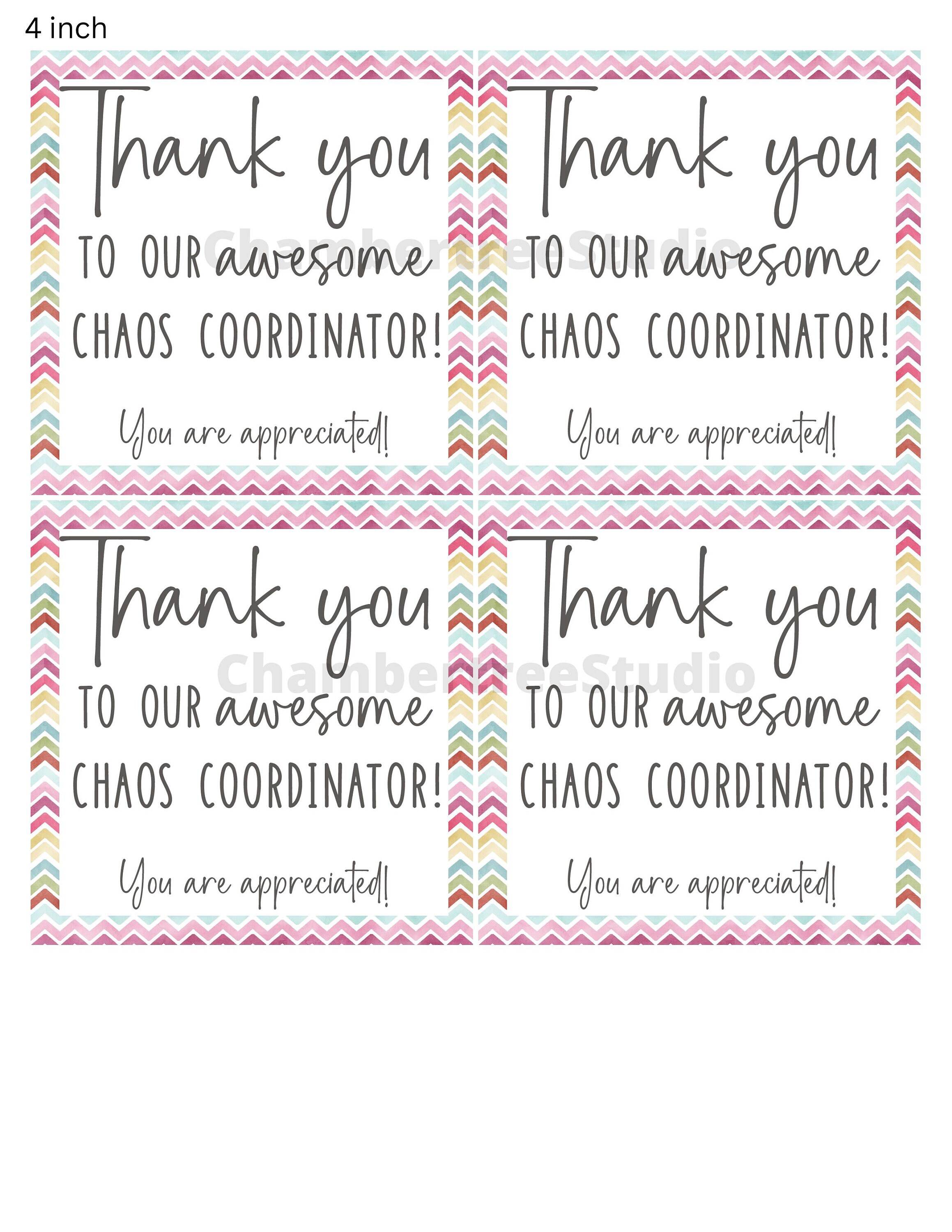 Administrative Professionals Day Gift Tag, Employee Appreciation ...