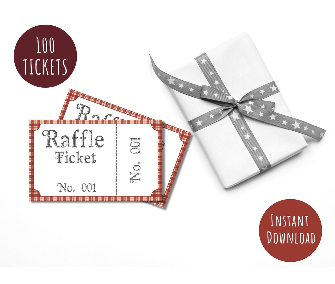 Autumn Fall Raffle Tickets 2.1 X 3.4 Printable - Etsy