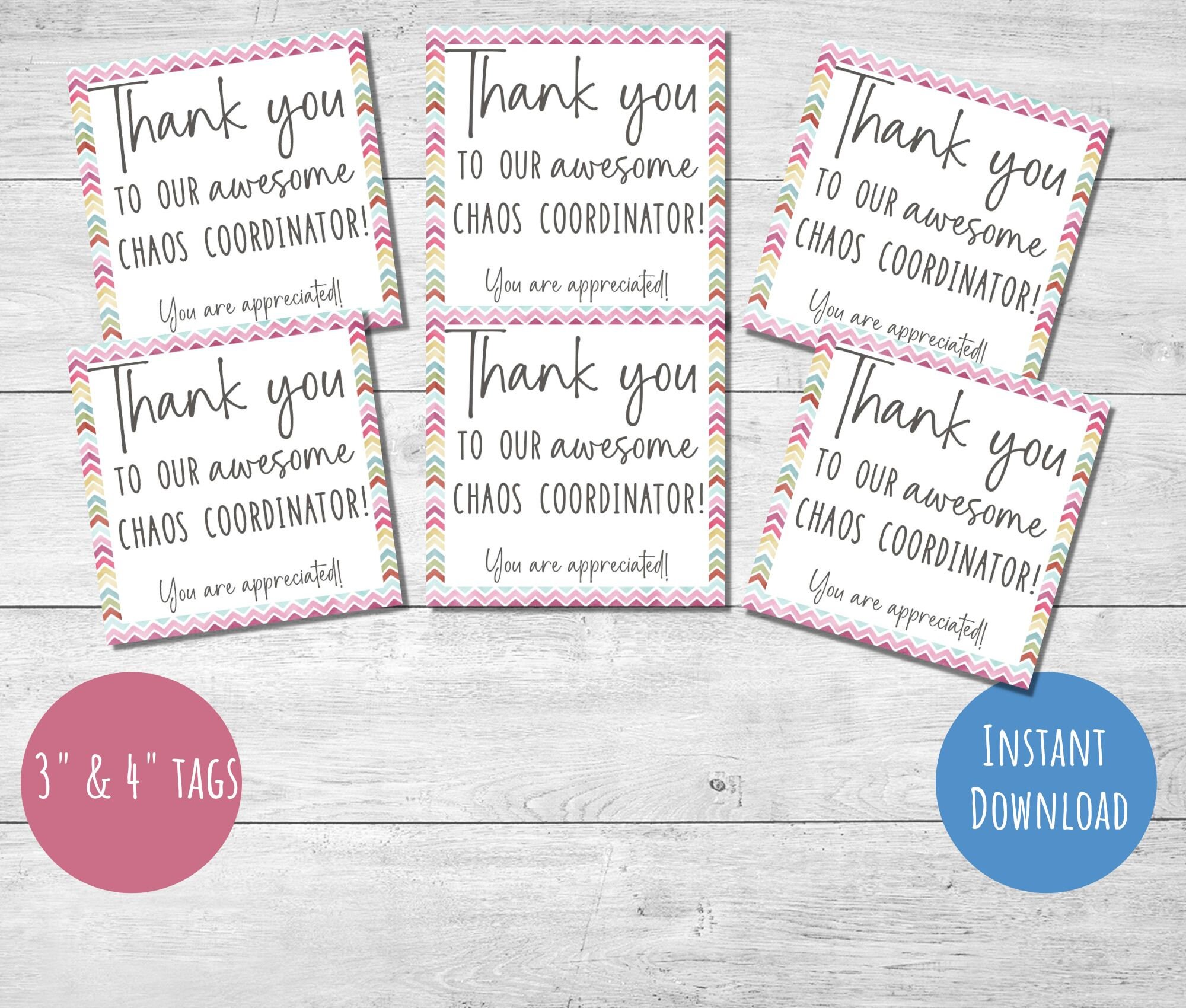 Administrative Professionals Day Gift Tag, Employee Appreciation ...