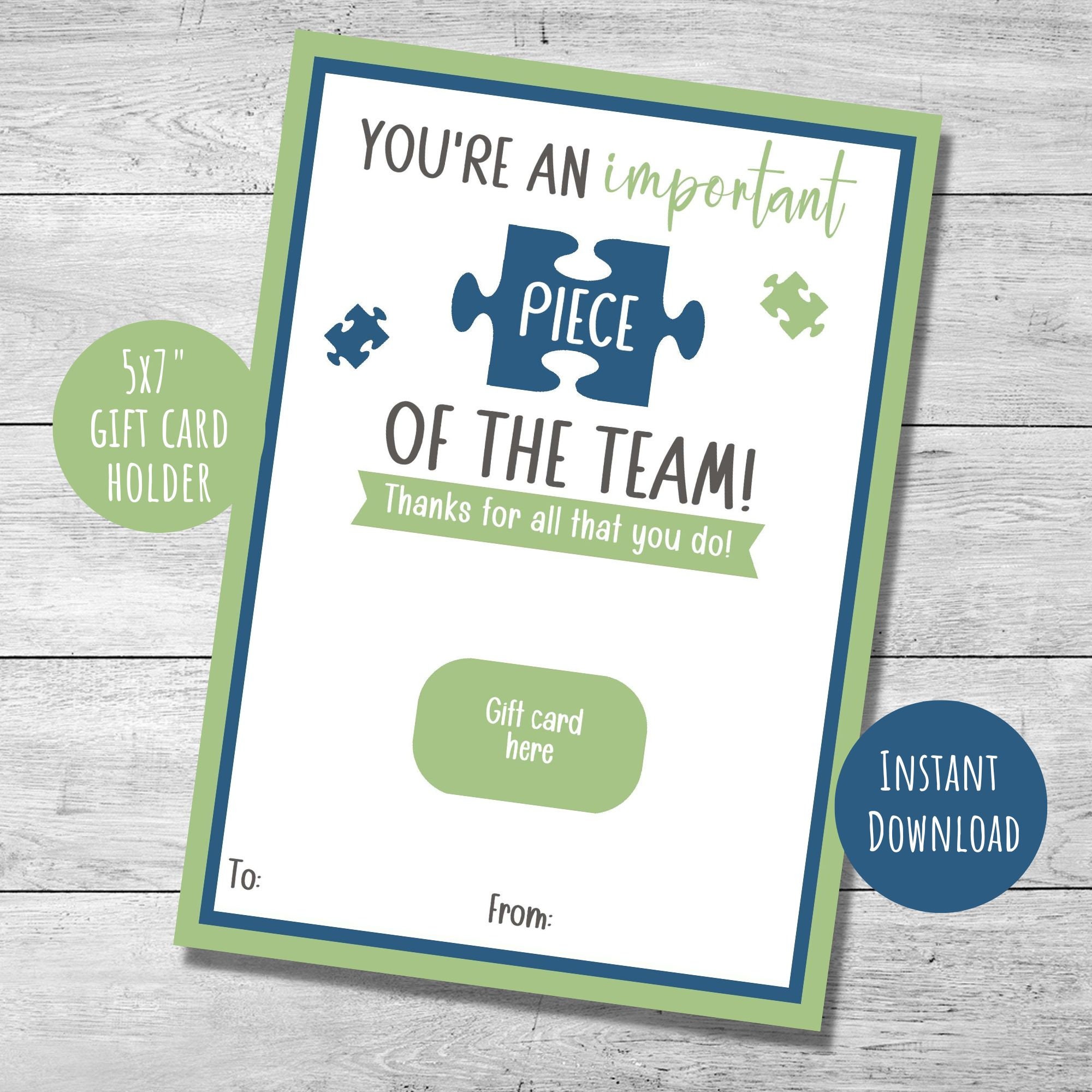Administrative Professionals Day Gift Card Holder, Employee ...