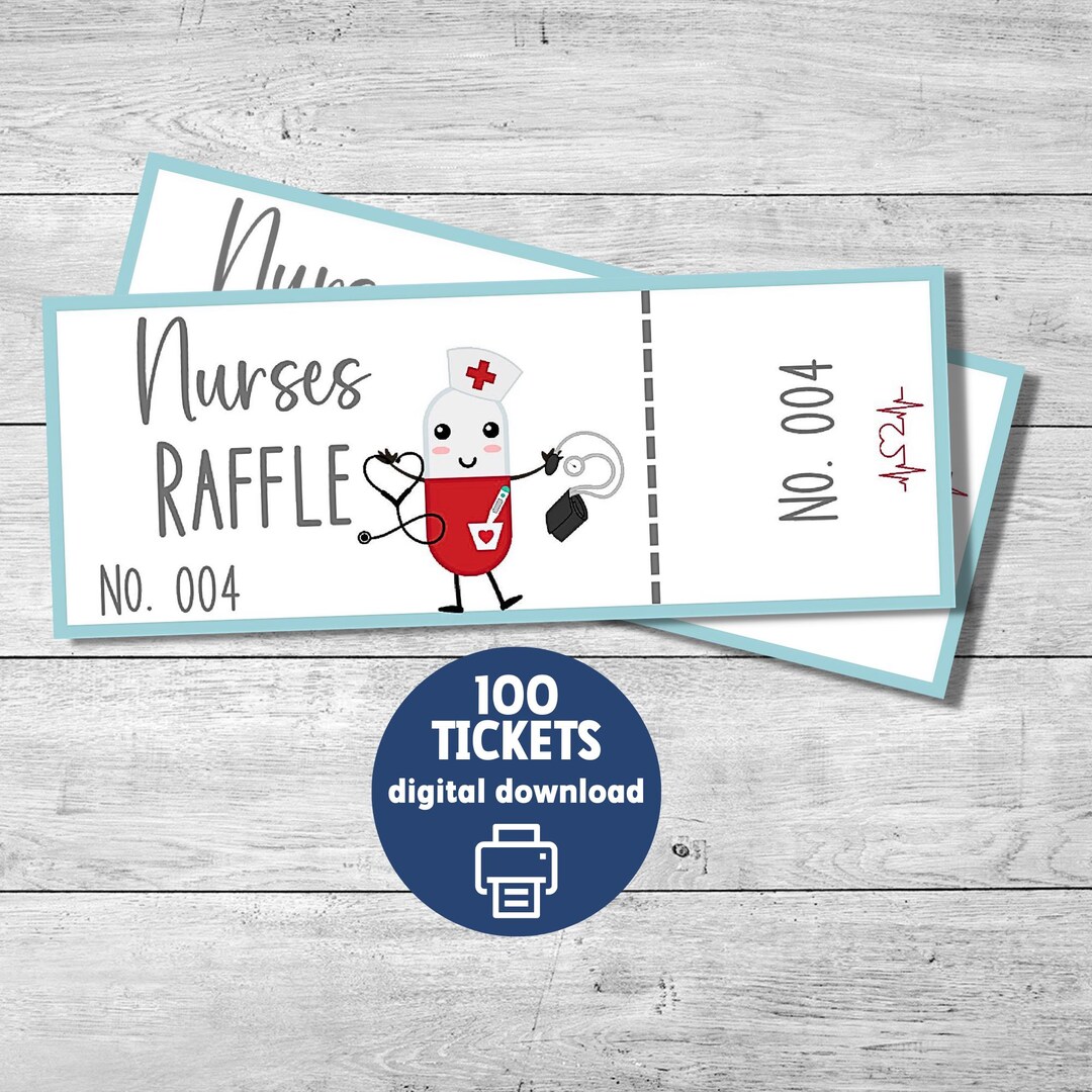 Nurse Week Raffle Tickets, Happy Nurses Week, Enter to Win, Fundraising ...