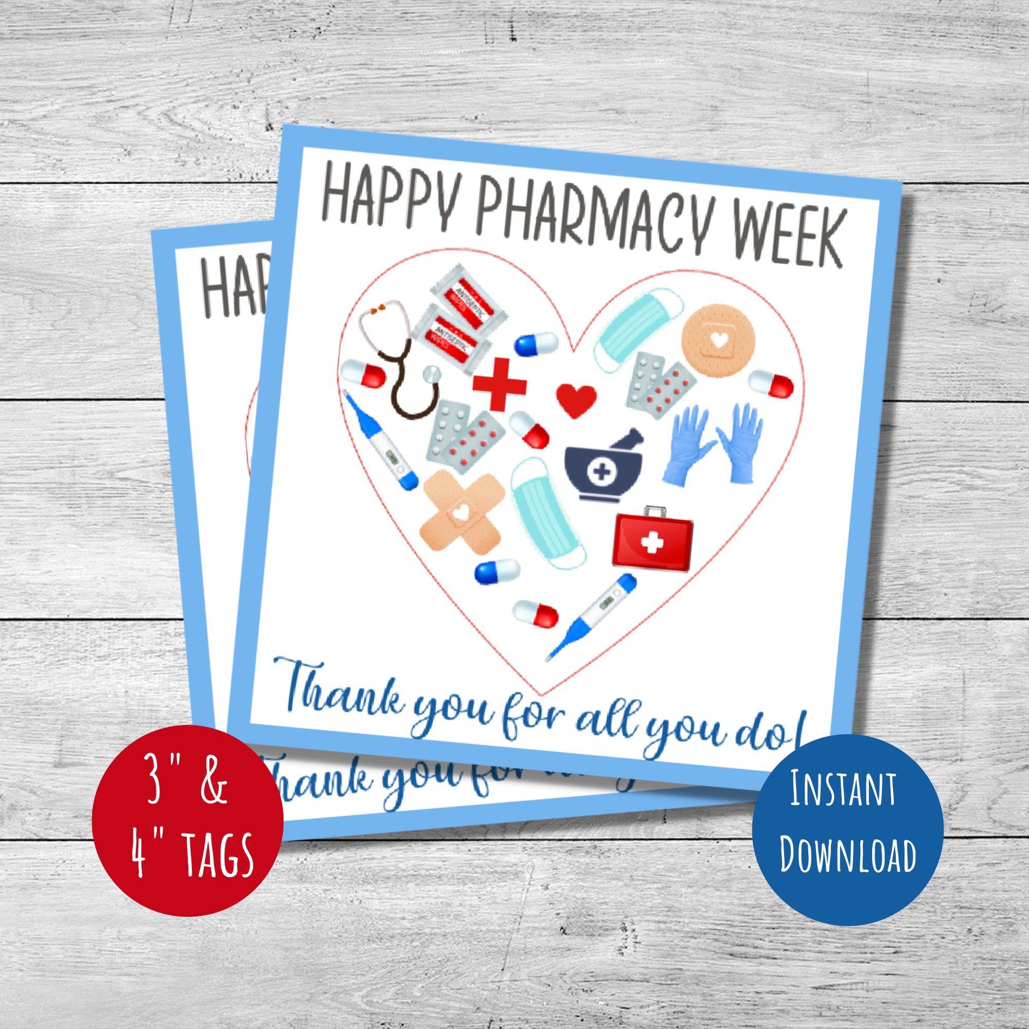 Pharmacy Week Appreciation Gift Tag, Pharmacists, Gift for Pharmacy ...