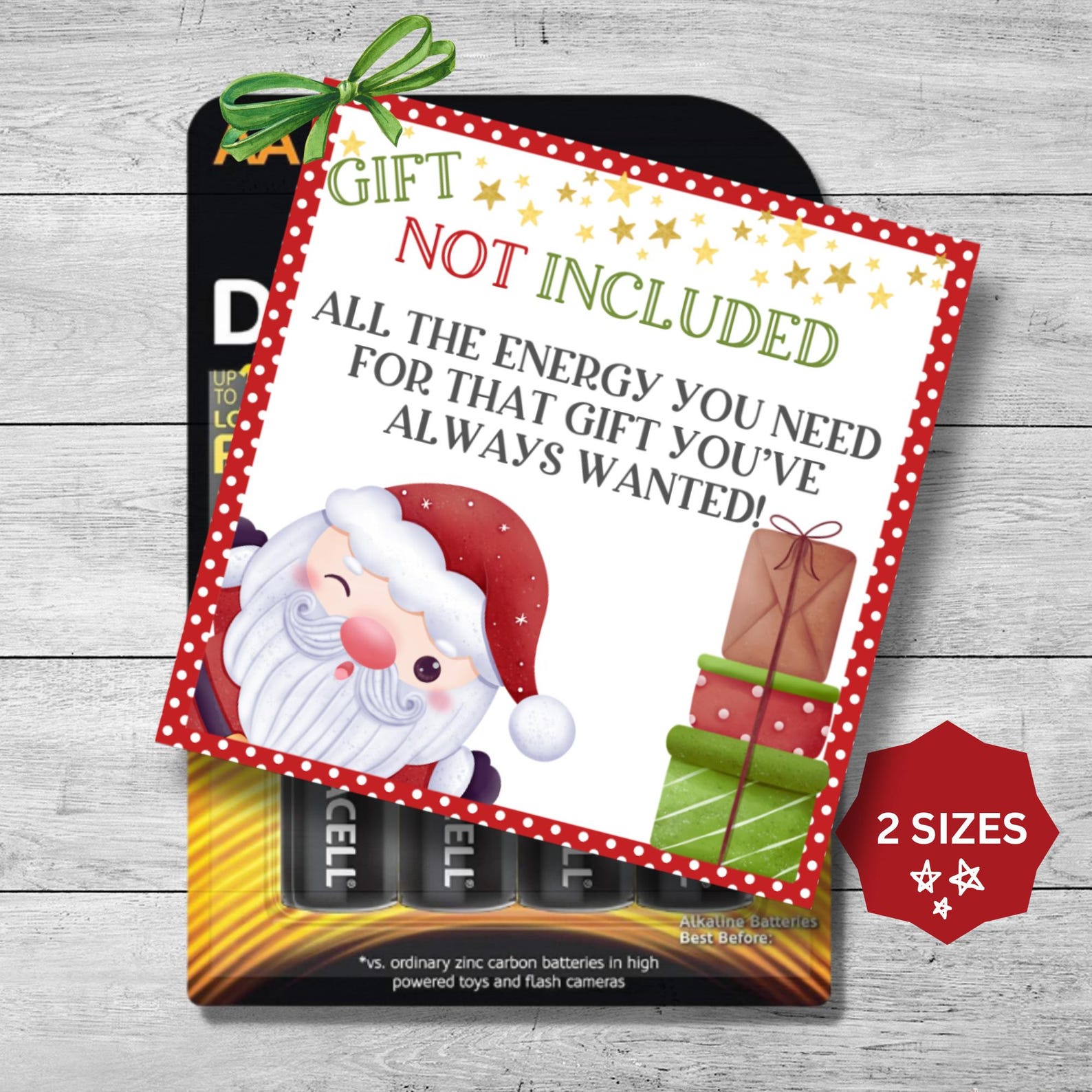 Gift Not Included Tag, White Elephant Gift Tag, Fun Christmas Gag Gift ...