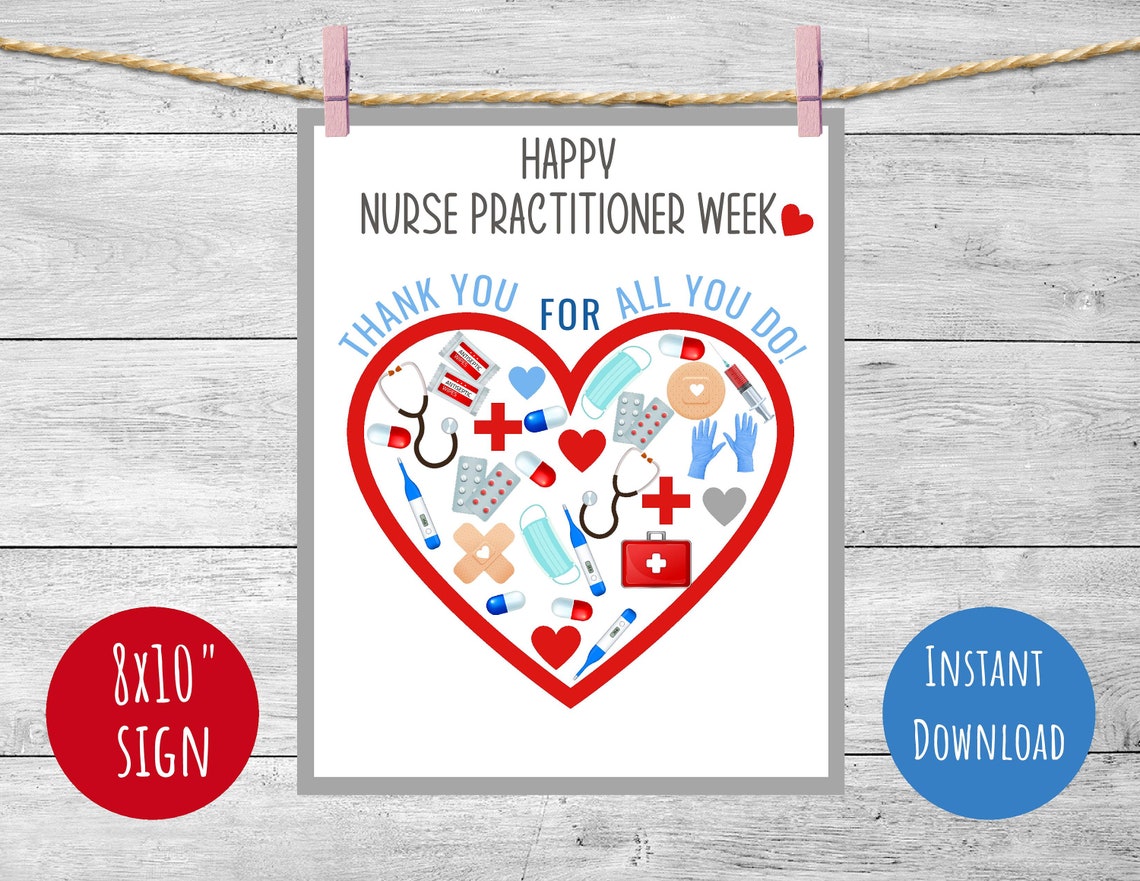 Nurse Practitioner Week Sign, Appreciation Sign for Nursing ...