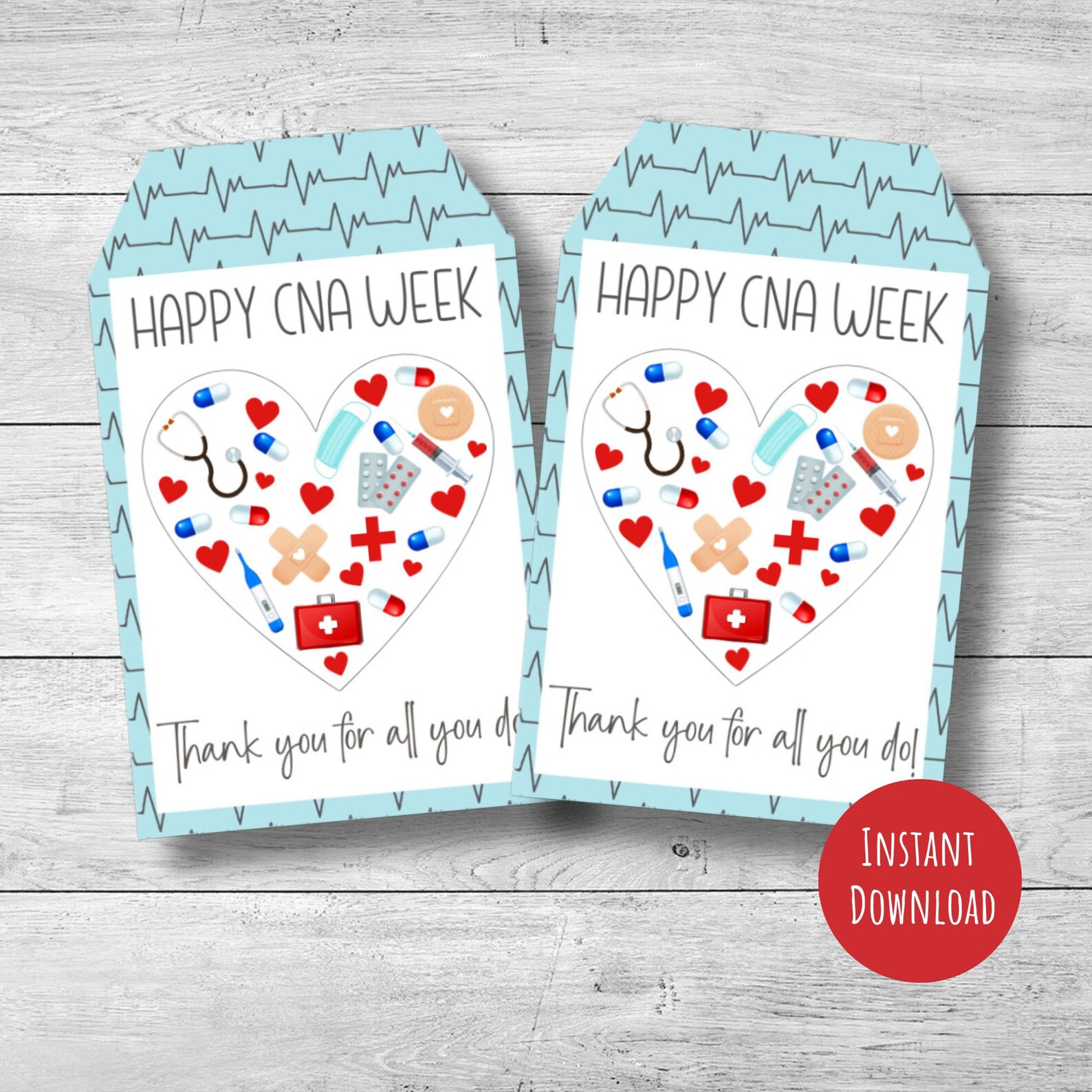 CNA Week Appreciation Gift Tag, Happy CNA Week, Certified Nursing ...