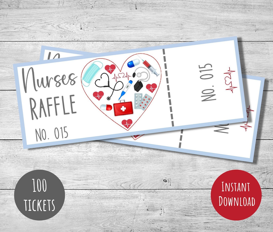 Nurse Week Raffle Tickets, Happy Nurses Week, Enter to Win, Fundraising ...